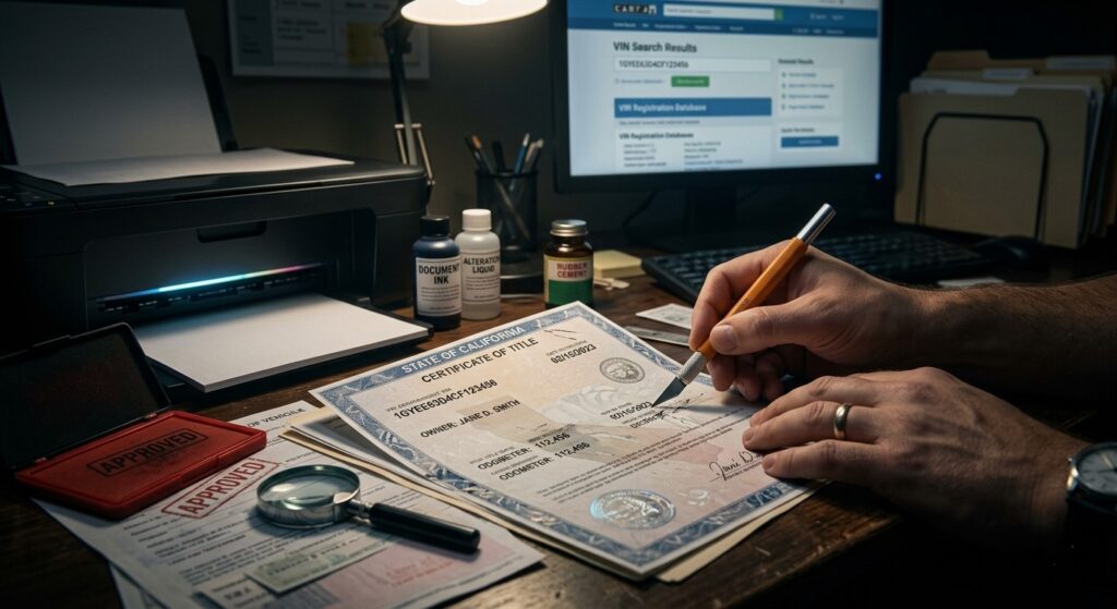 Fake Vehicle Title: How Scammers Deceive the Vehicle Registration ...
