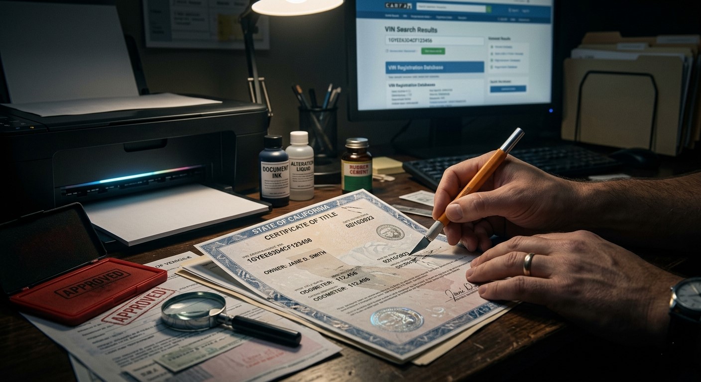 Fake Vehicle Title: How Scammers Deceive the Vehicle Registration ...